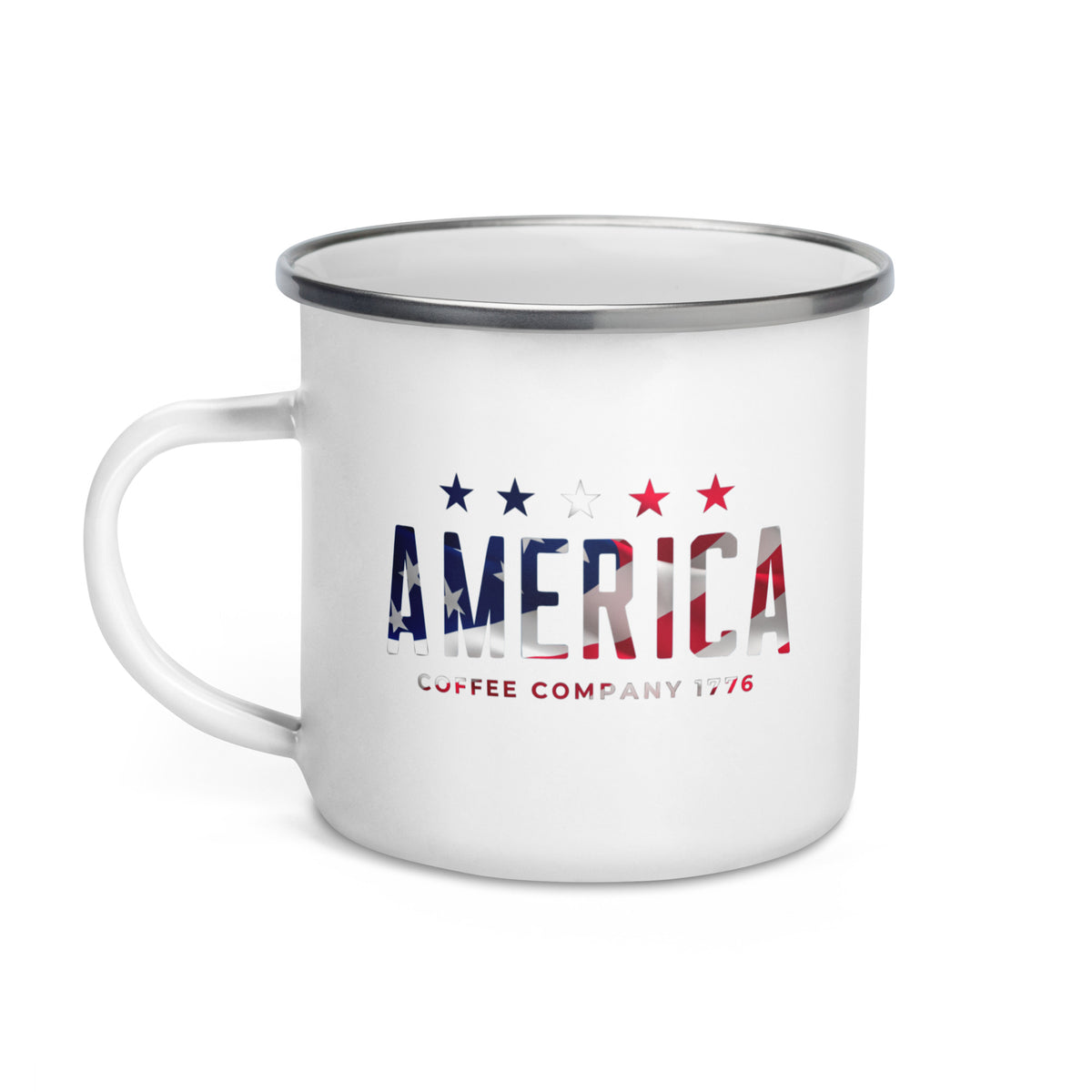 Flag Logo - Metal Enamel Mug – America Supply Company LLC